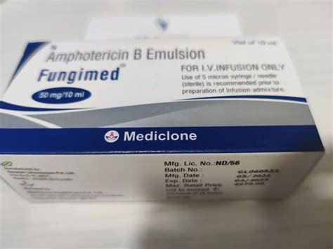 Fungimed Emulsion B Amphotericin B At ₹ 3000vial Amphotericin B