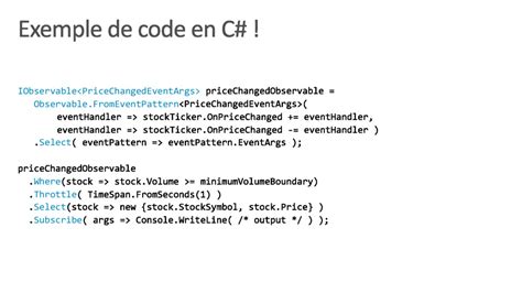 Programmation Réactive Reactive Extensions Speaker Deck