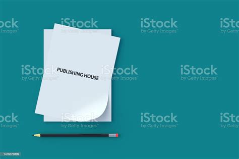 연필 근처에 비문 출판사가 있는 종이 시트 더미 책 개념을 인쇄합니다 공간을 복사합니다 평면도 3d 렌더링 3차원 형태에 대한 스톡 사진 및 기타 이미지 Istock