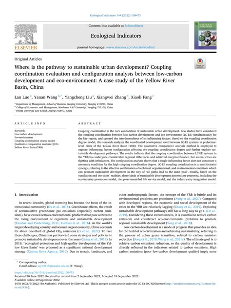 Pdf Where Is The Pathway To Sustainable Urban Development Coupling