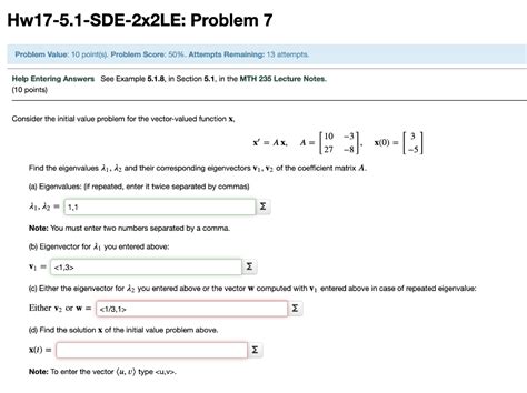 solved help entering answers see example 5 1 8 in section