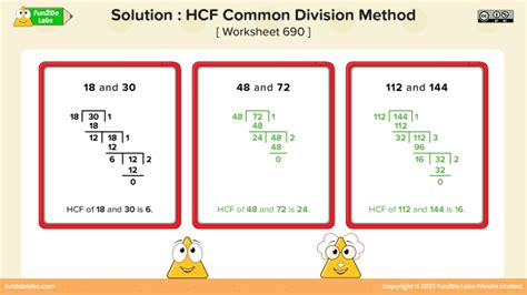 Highest Common Factor Hcf Fun2do Labs