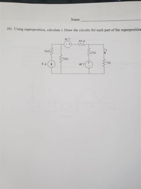 Solved Name 6 Using Superposition Calculate I Draw The