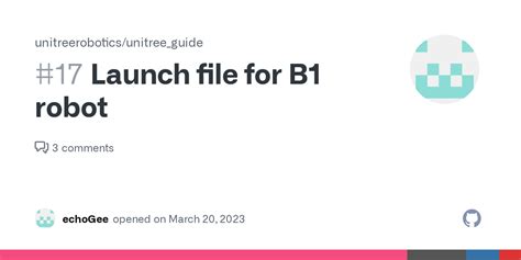 launch file for b1 robot · issue 17 · unitreerobotics unitree guide