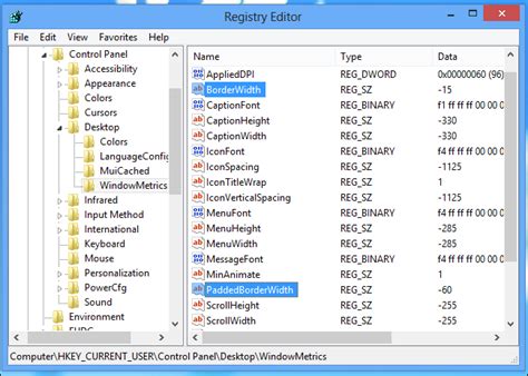 How To Change The Window Border Size In Windows