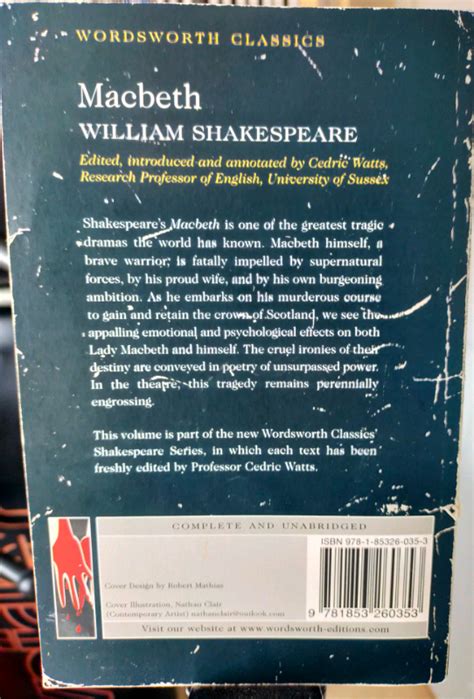 Wordsworth Classics Macbethwilliam Shakespeare In Houghton Le Spring Tyne And Wear Gumtree