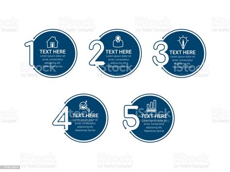 아이콘이 있는 벡터 일러스트인 인포그래픽 디자인 템플릿입니다 워크플로 레이아웃 다이어그램 연례 보고서 웹 디자인에 사용할 수