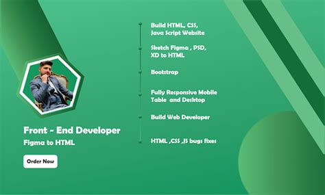 convert figma to html css and psd to html landing page by