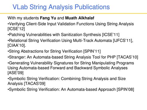 PPT String Analysis For Dependable Input Validation PowerPoint Presentation ID 4072625