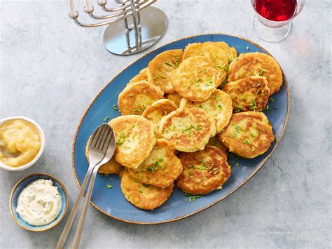 Easy Latkes With Chive Lemon Sour Cream Savory