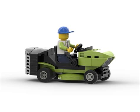 Lego Moc Lawn Tractor By Barsim70 Rebrickable Build With Lego