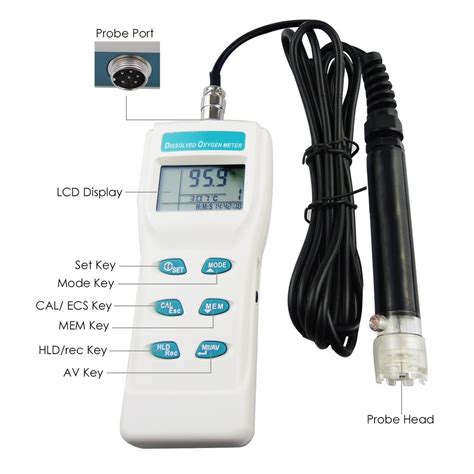 Professional Digital Dissolved Oxygen Do Meter 0~1999 0~1999 Ppm