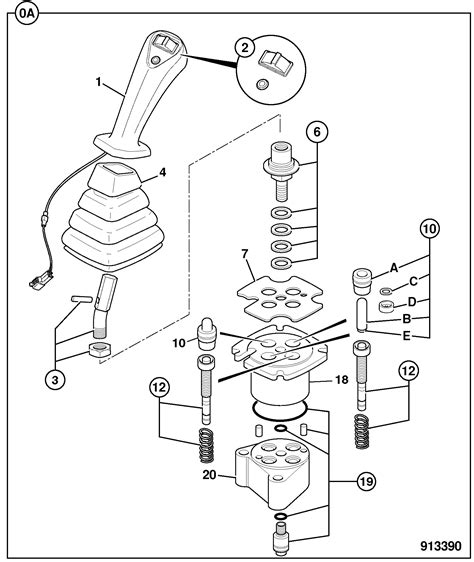 Handle Joystick 25 223715 Jcb