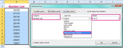 How To Sort Rows By Odd Or Even Numbers In Excel