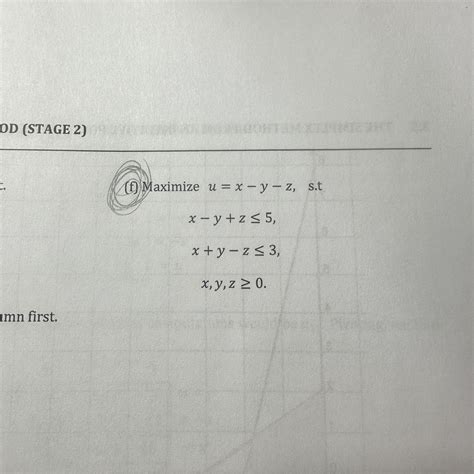 Solved Write The Program In Perfect Canonical Form Write