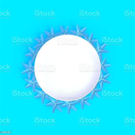 빈 흰색 접시 추상 최소한의 파란색 배경 음식 개념 평면도 평면 배치 3d 렌더링 꽃 0명에 대한 스톡 사진 및 기타 이미지 Istock