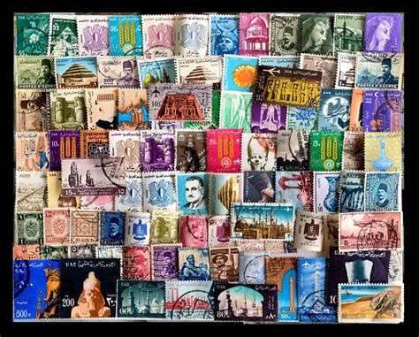 Egypt 310 Different Large And Small Mostly Old Stamps Indian