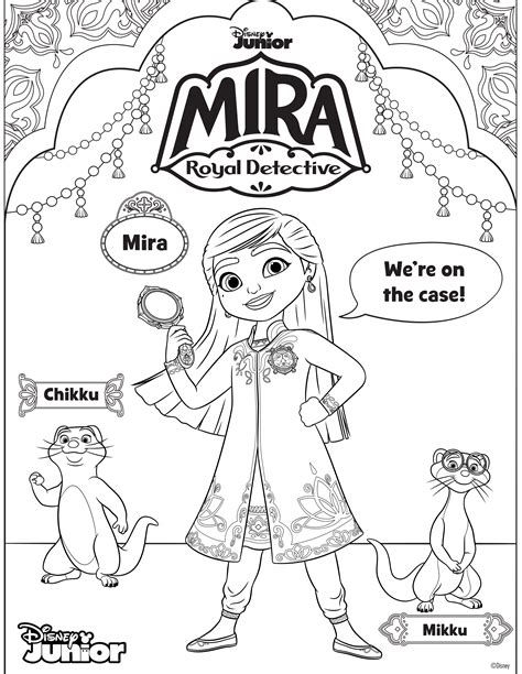 Enjoy These Three Mira Royal Detective Coloring Sheets Cool