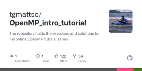 Github Tgmattsoopenmpintrotutorial The Repository Holds The Exercises And Solutions For My