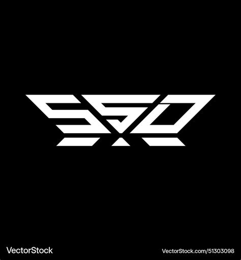 Ssd Letter Logo Design Simple And Modern Vector Image