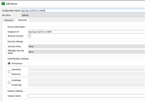 uaexpert mappview how to make a secure opcua connection to opcua