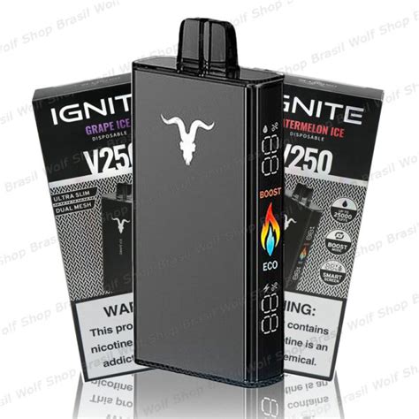 Pod Ignite V120 Pro Recarregável 12000 Puffs Wolf Shop Brasil