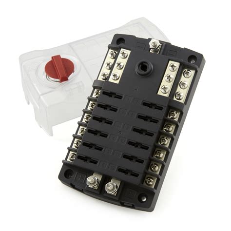 Littelfuse ST ATO Fuse Block With Ground Bus Way A