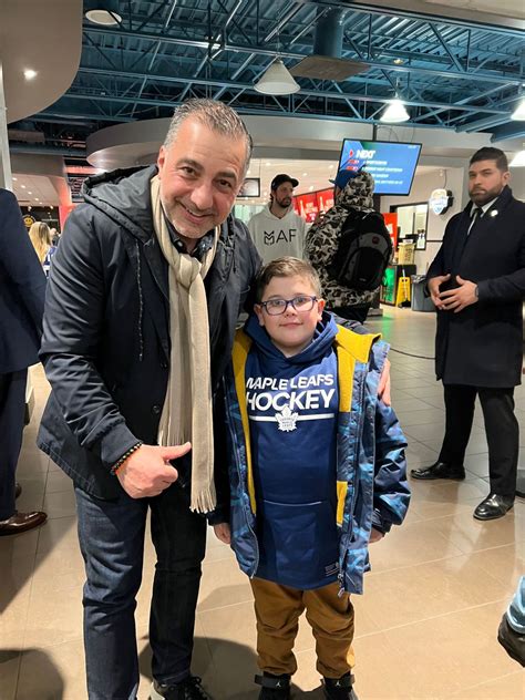 Ran Into This Big Hockey Fan At The Marner Assist Foundation Give A T Baldo Gucciardi