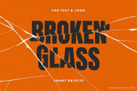 Premium Psd Broken Glass Text And Logo Effect