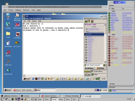 Win K Under Vmware Connected To Remote Win K Vnc Server