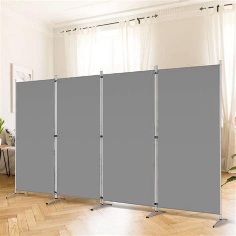 Rantila 4 Panel Room Divider 6 Ft Tall Folding Privacy Screen Room