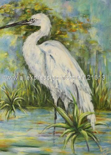 White Heron Painting At Explore Collection Of
