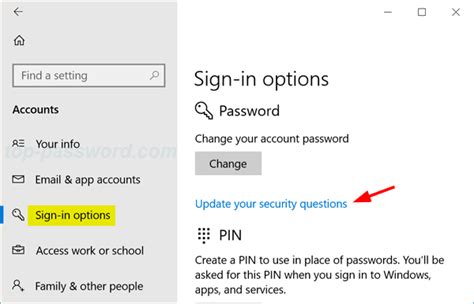 Tutorial Add Security Questions For Windows Local Account