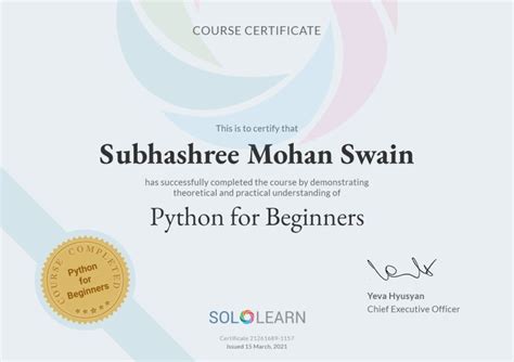 Subhashree Mohan Swain On Linkedin Python Sololearn