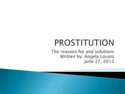 Prostitution Presentation Pptx