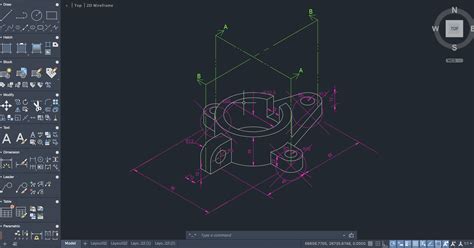 solved please draw 3 orthographic views of given isometric
