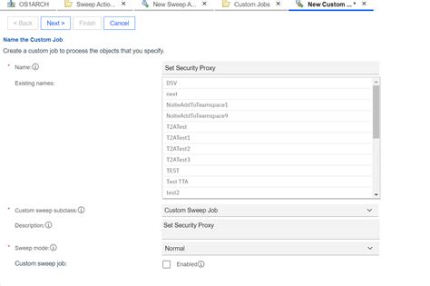ibm filenet update property values with a custom sweep action in bulk