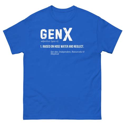 Generation X Funny Gag Definition Gen X Husband Wife Mens Classic Tee