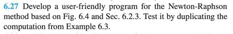 Solved 6 27 Develop A User Friendly Program For The