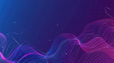 Abstract Digital Waves With Glowing Particles Premium Ai Generated Image