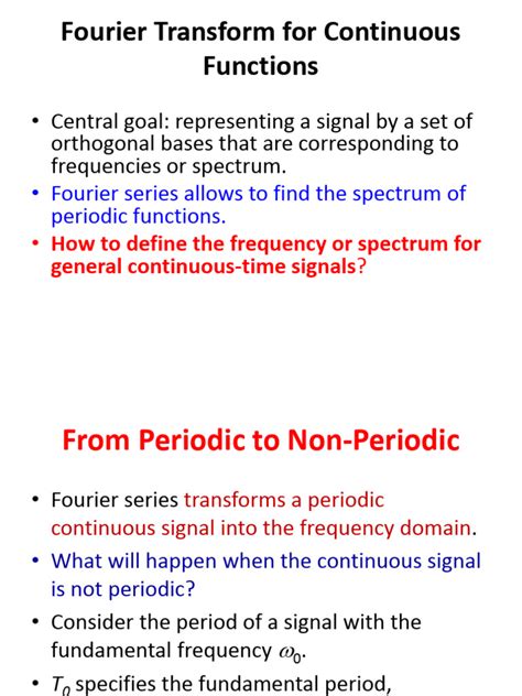 Course 03 Continuous Fourier Transform Pdf Fourier Transform Spectral Density