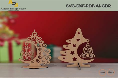 Christmas Tree With Pattern Decoration Creative Fabrica