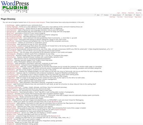 The History In Numbers Of The Wordpress Plugin Directory
