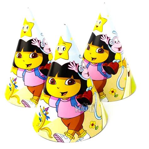 Парти шапка с Дора Изследователката 5бр Zabava Bg