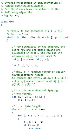 Matrix Chain Multiplication Algorithms Computer Science Engineering CSE PDF Download