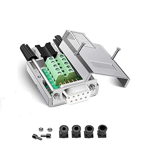 Penglin Db9 Breakout Connector Solderless Metal Shell Rs232 D Sub