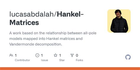 Github Lucasabdalahhankel Matrices A Work Based On The Relationship Between All Pole Models