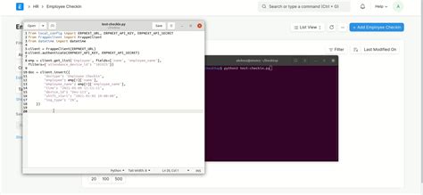 Employee Checkin Always Takes Punch Time From Default Value On Field