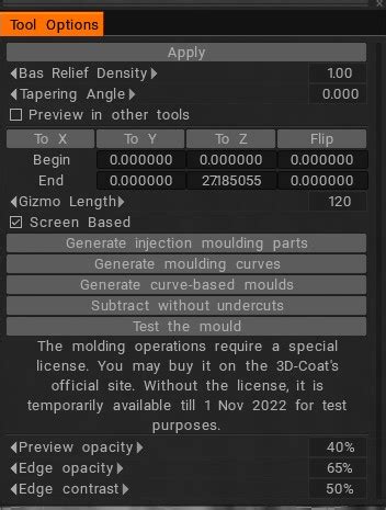 Voxel Adjustment Tools DCoat Documentation