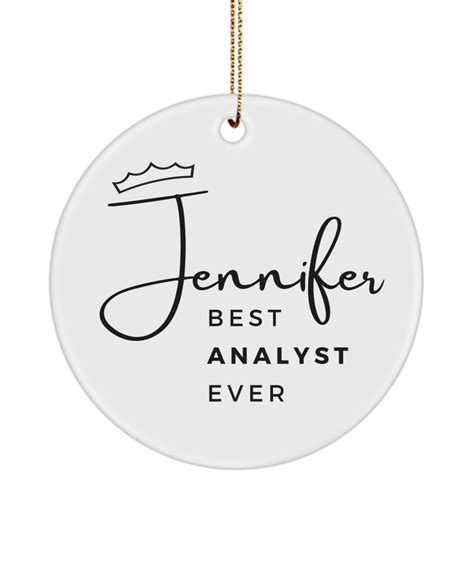 Custom Analyst Ornament Personalized Analyst T Ideas Customized